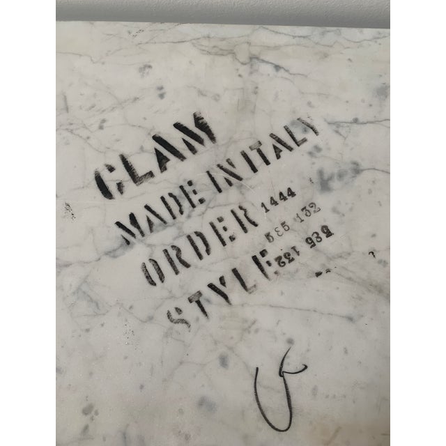 Late 20th Century Kimball Console Table With Italian Beveled Marble Top ...