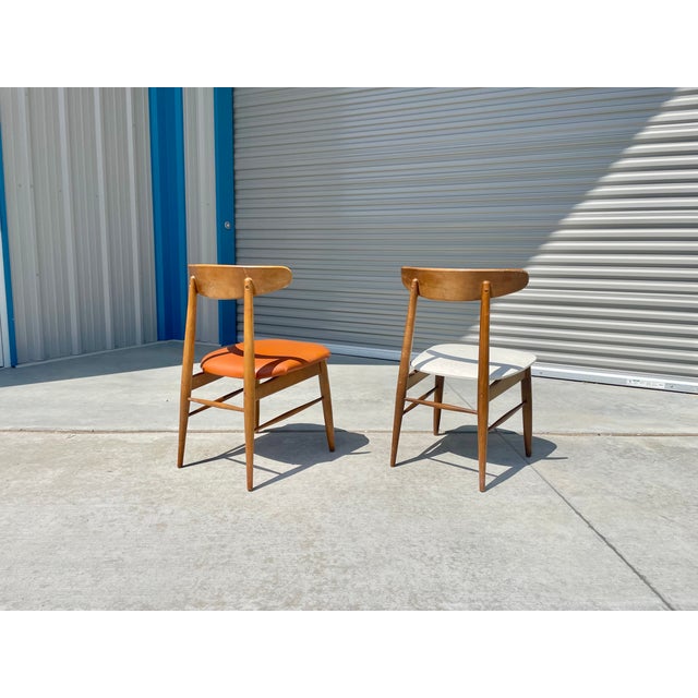 1960s Mid Century Modern Maple Side Chairs - Set of 2 | Chairish