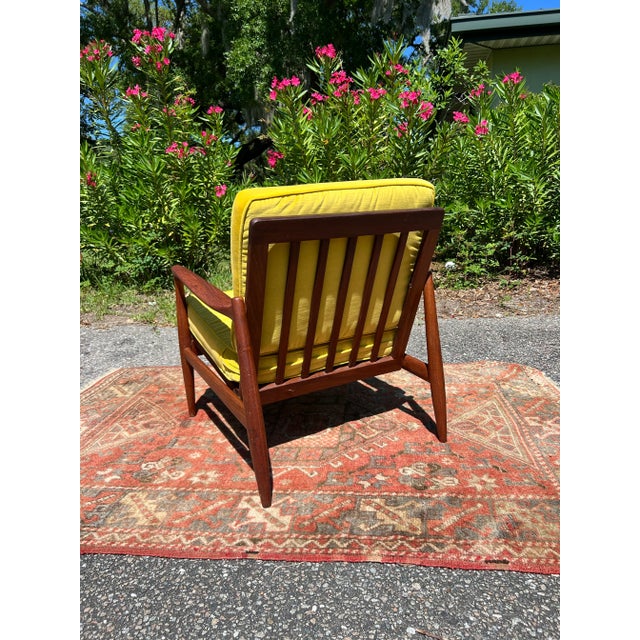 1960s Solid Walnut Lounge Chair Ib Kofod-Larsen for Selig Attributed ...