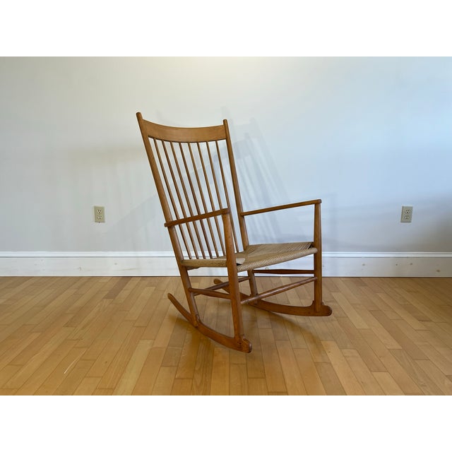 Danish Mid-Century Modern Rocker Model J16 by Hans Wegner in Beech ...
