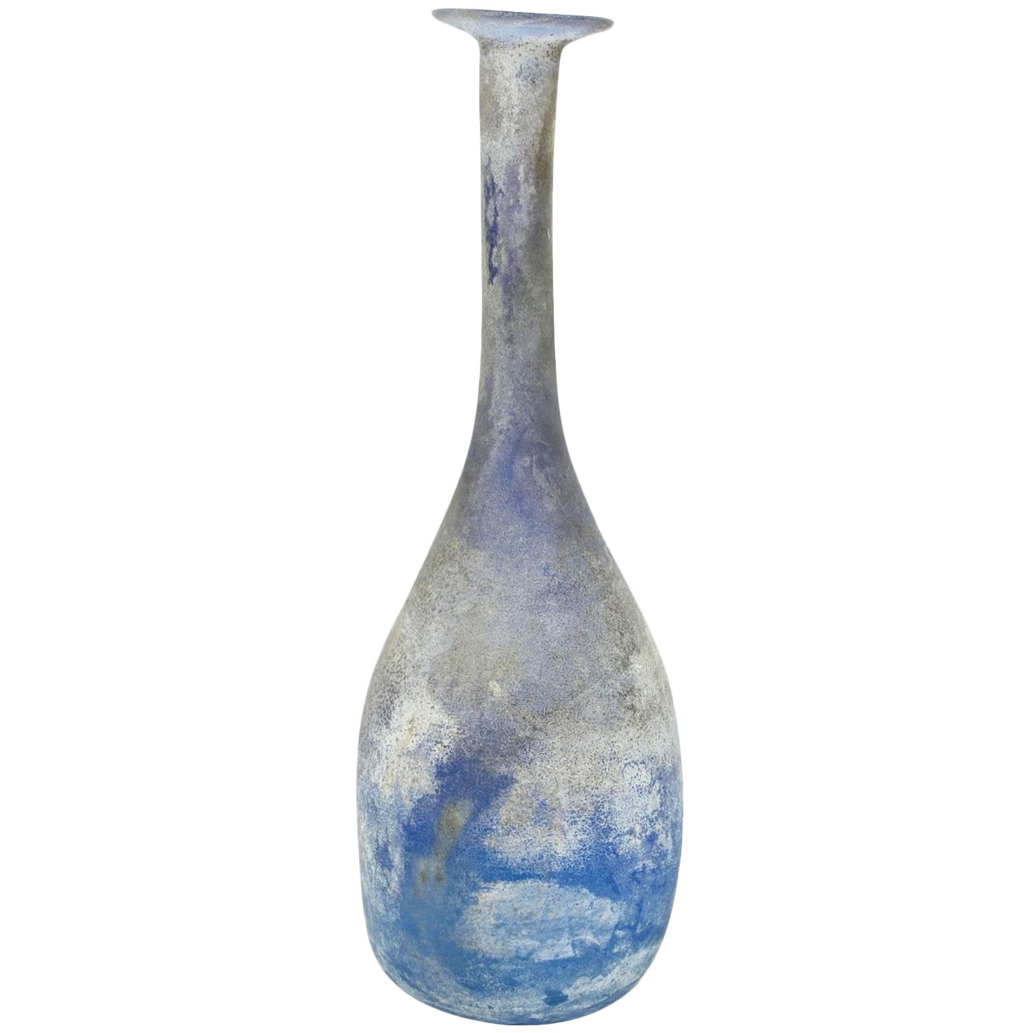1950s Atmospheric Blue Planet Scavo Thin Neck Murano Cenedese Bottle ...