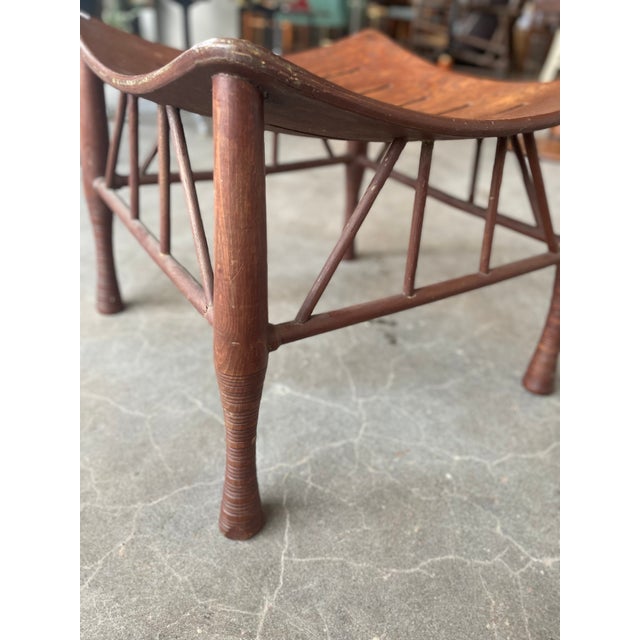 Early 19th Century Egyptian Style Thebes Stool | Chairish