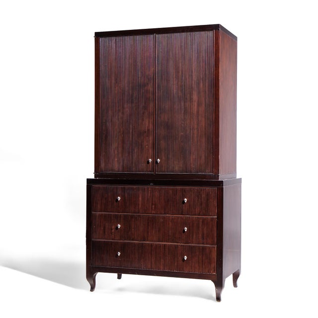 Barbara Barry for Baker Furniture Mahogany Armoire | Chairish