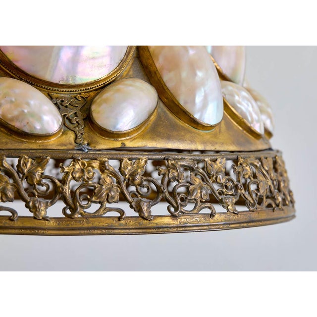 19th Century Palais Royal French Mother of Pearl Shell Hanging Light ...