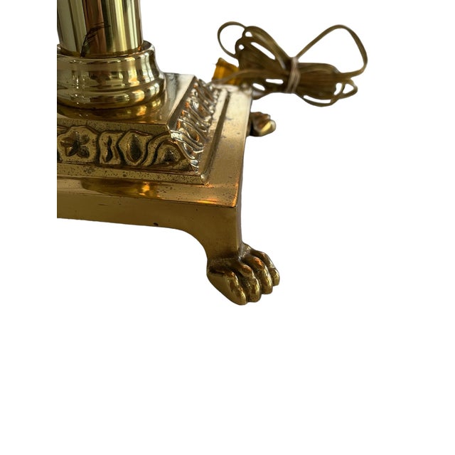 Vintage Orient Express Brass Table Lamp | Chairish