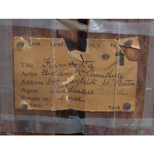 William Worcester Churchill Antique Boston Oil Painting Portrait of a ...