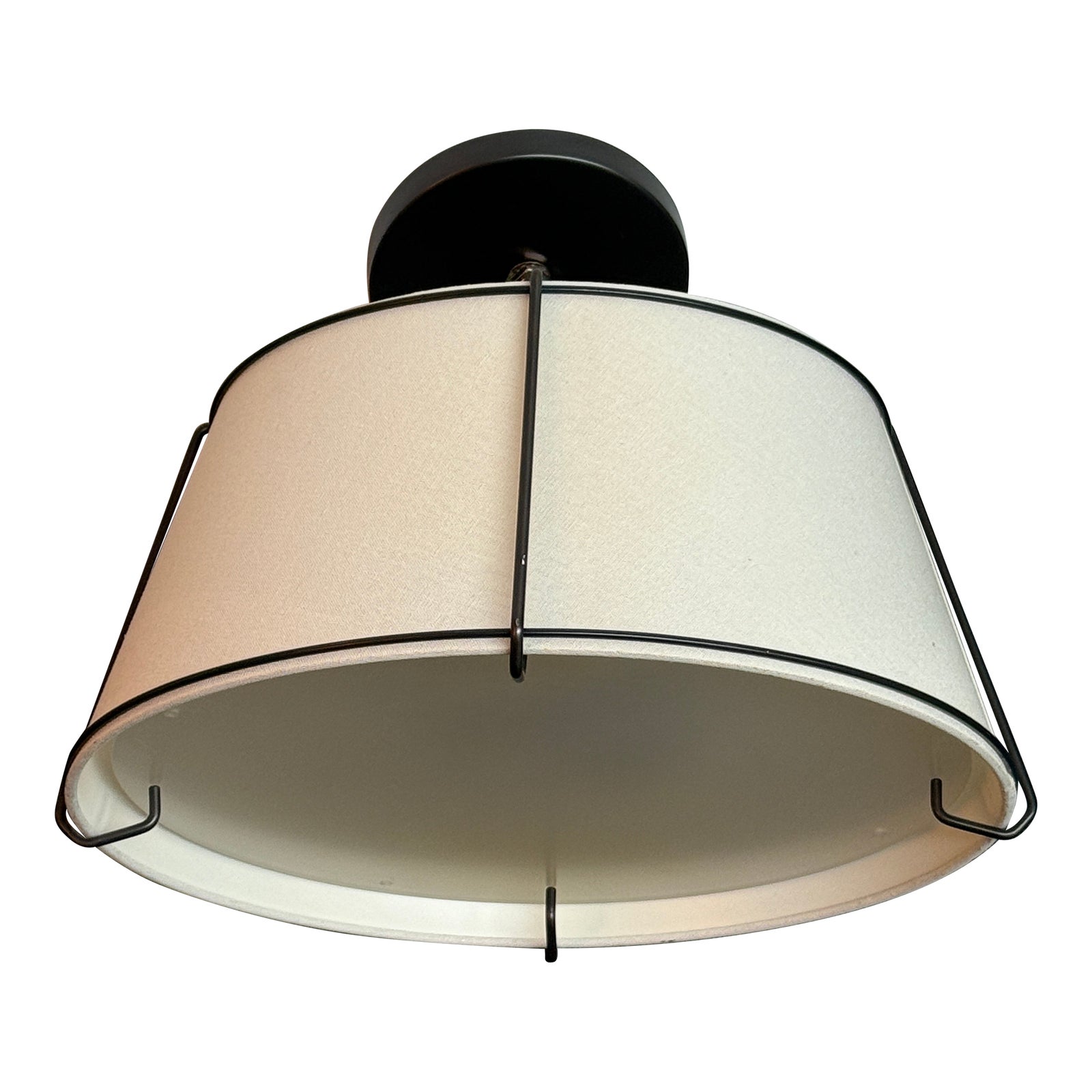 Rejuvenation Conical Semi-Flush Mount | Chairish
