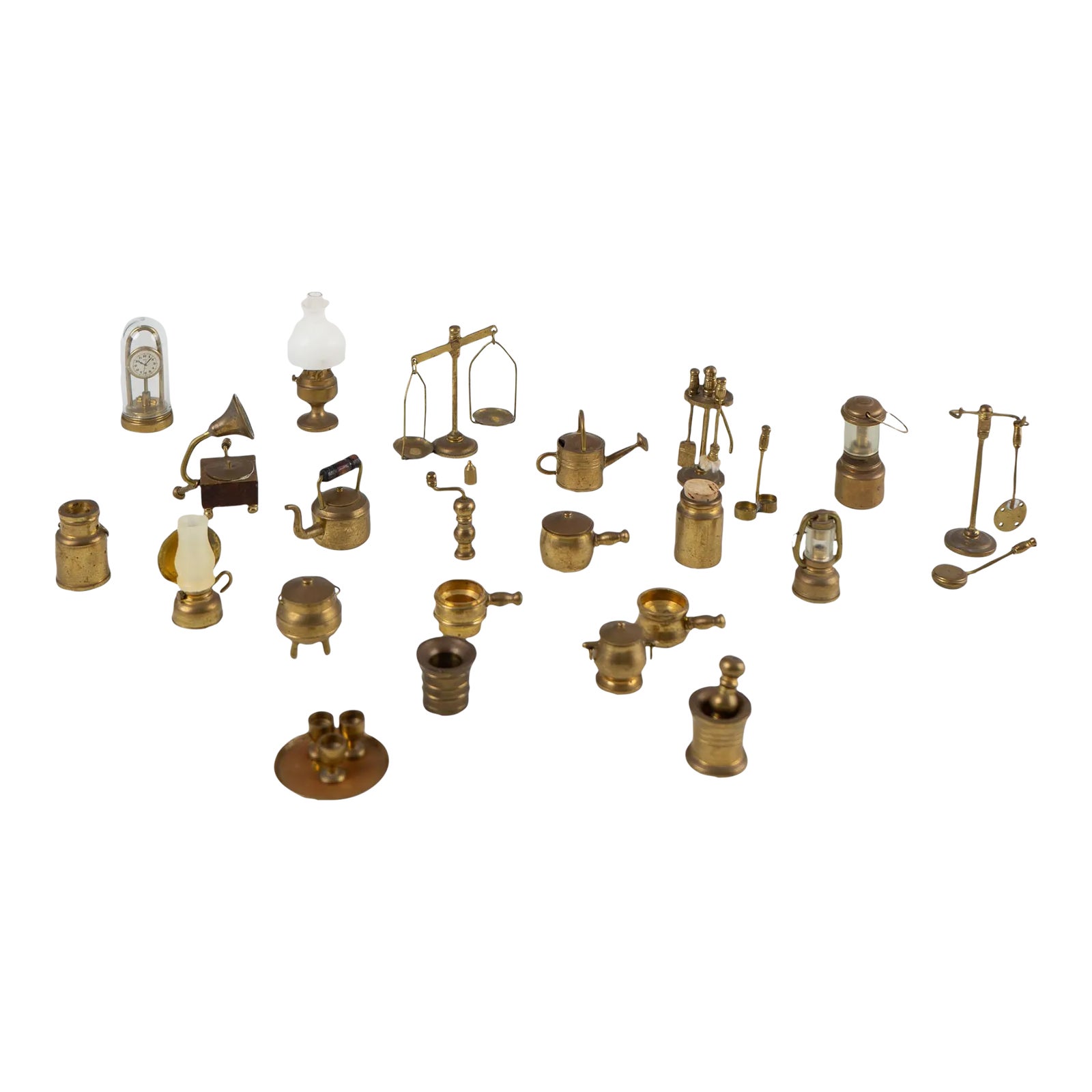 Vintage Brass Temptations Miniature Collection | Chairish