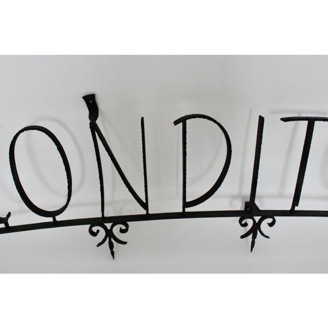 Austrian Wrought Iron Business Sign, 1950s | Chairish