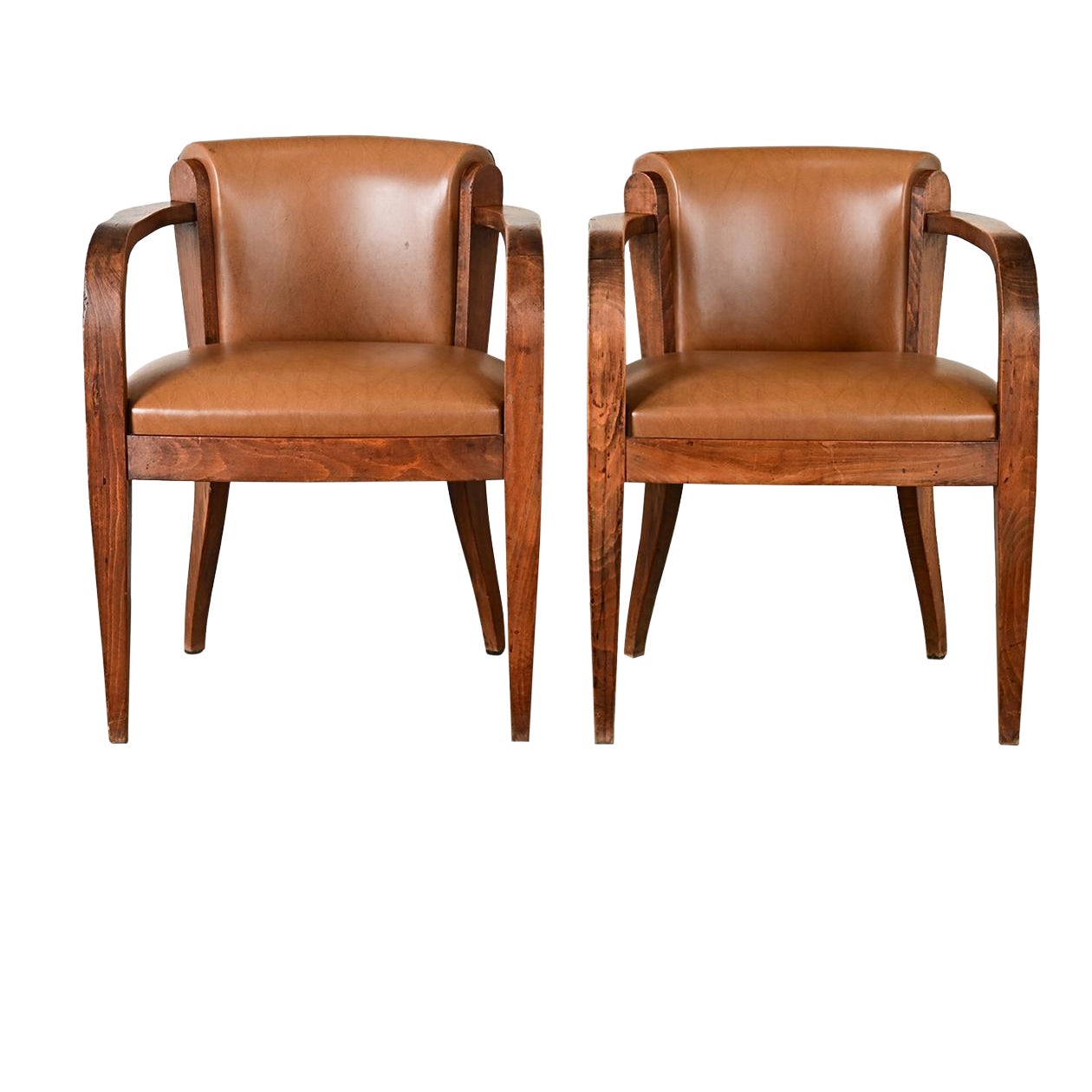 19th Century Bridge Chairs - A Pair | Chairish