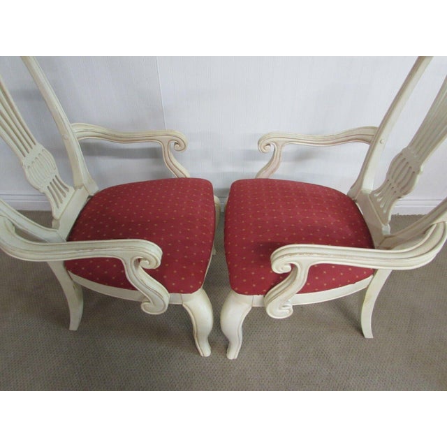 Thomasville Impressions Trellis Garden Arm Chairs Dining Chairs - A Pair | Chairish