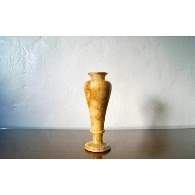 Vintage Italian Sculpted Marble Vase | Chairish