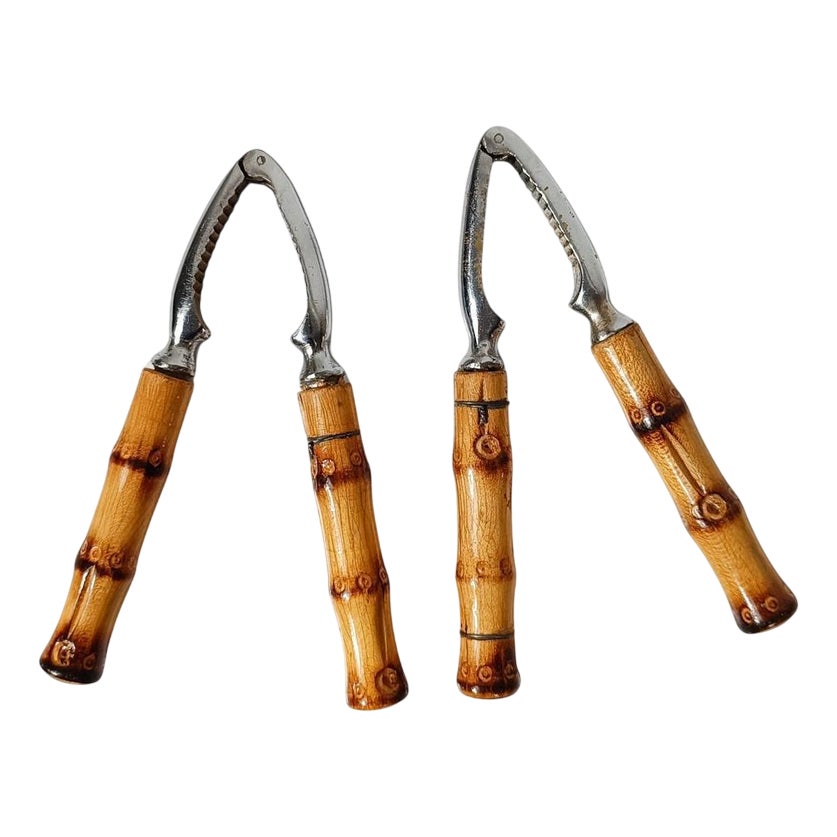 Vintage Nutcracker with Bamboo Canes Handles, Italy, 1960s | Chairish