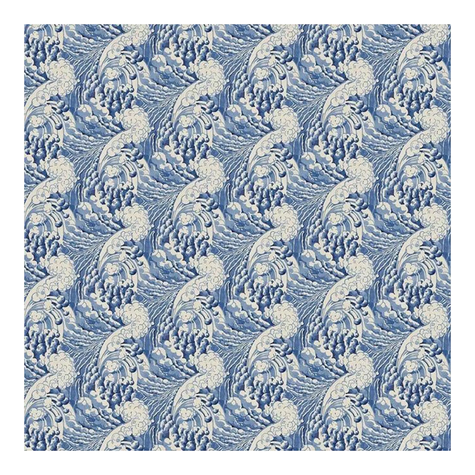 The Wave Indigo Wallpaper | Chairish