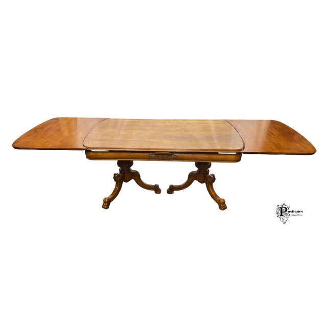 Vintage Louis XV French Provincial Style Walnut & Pecan Burl Wood ...