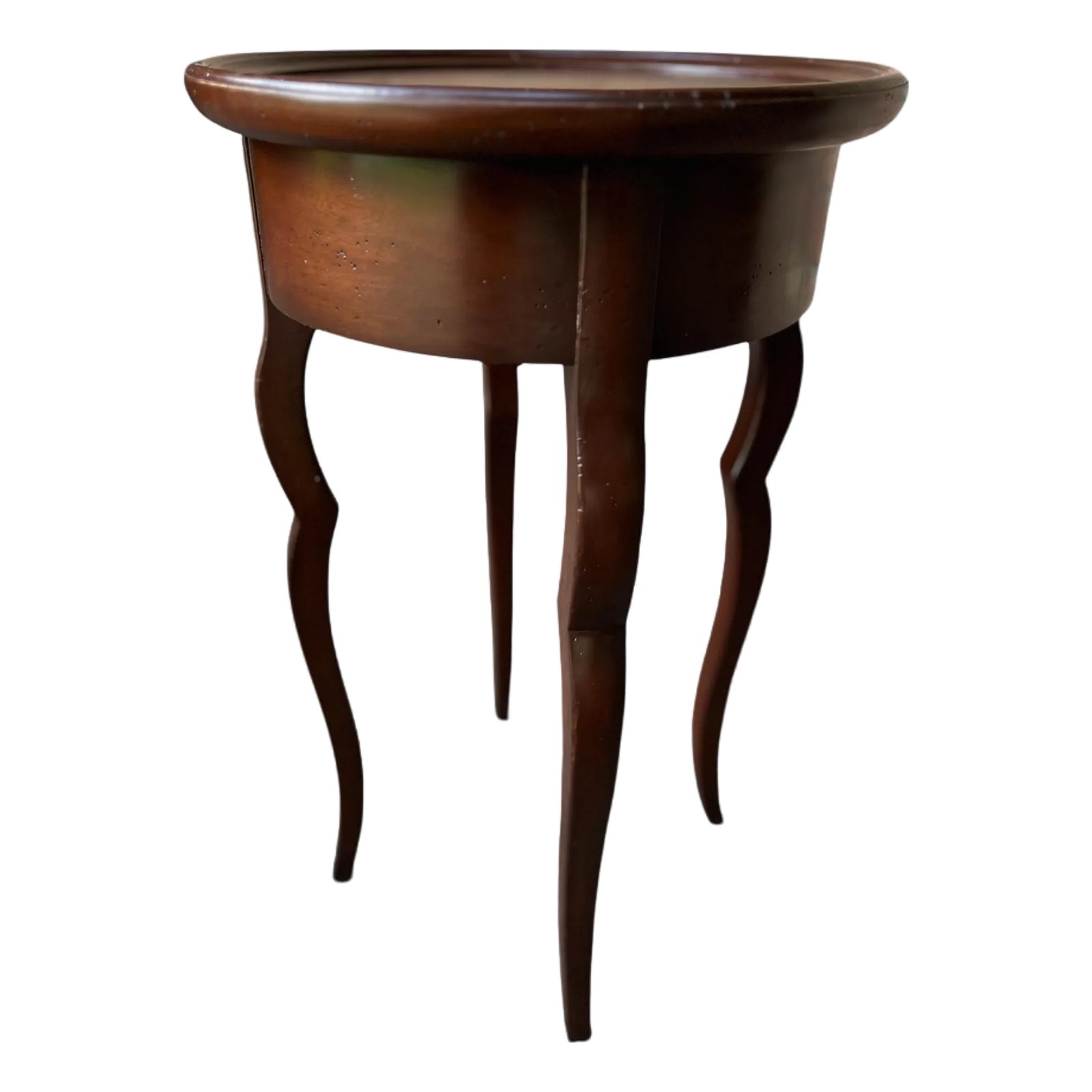 Baker Furniture Round Drink Table | Chairish