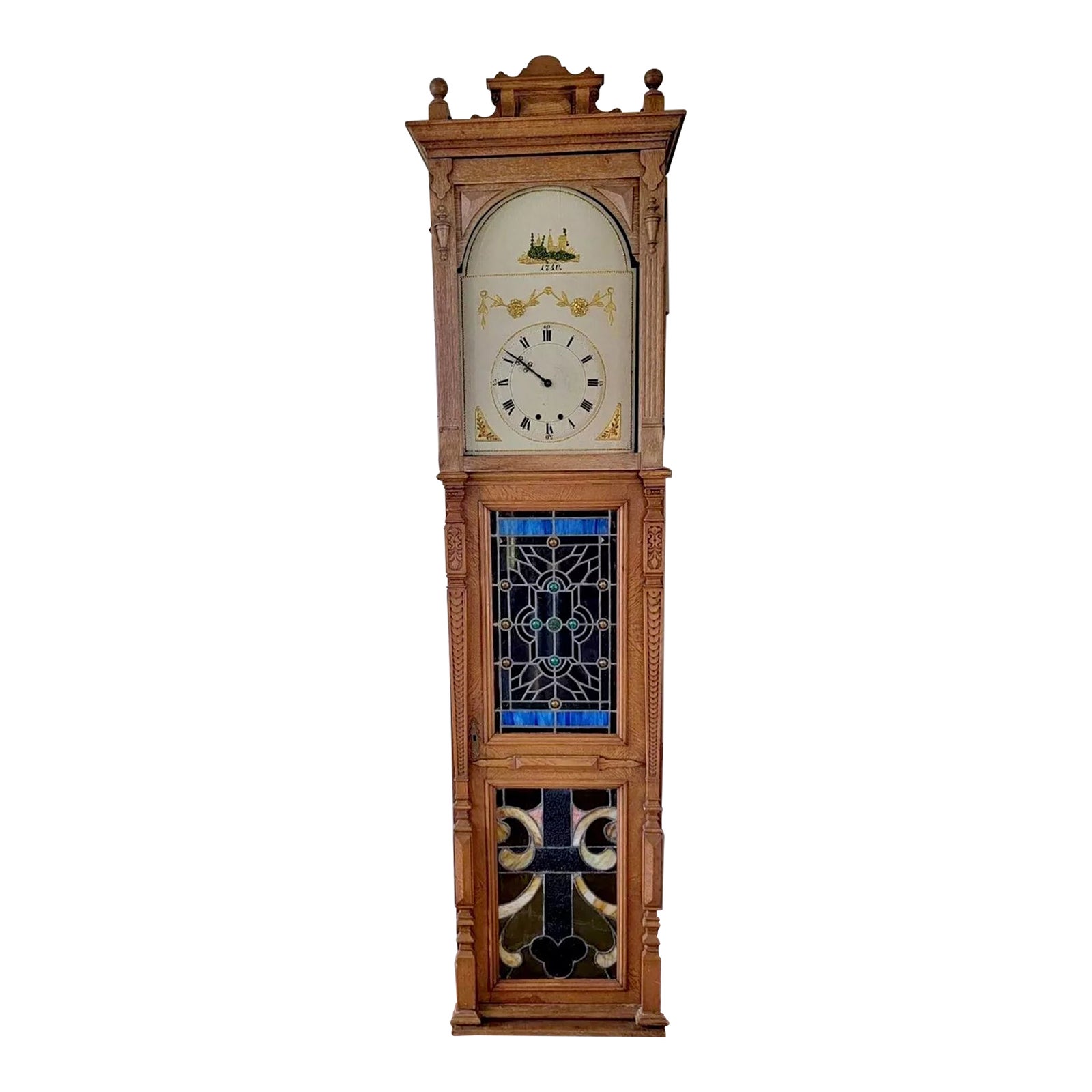 18th Century German Black Forest Flute Organ Musical Grandfather Clock ...