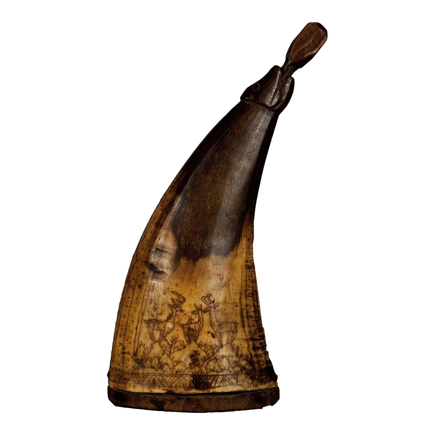 18th Century Gunpowder Box With Great Engravings | Chairish