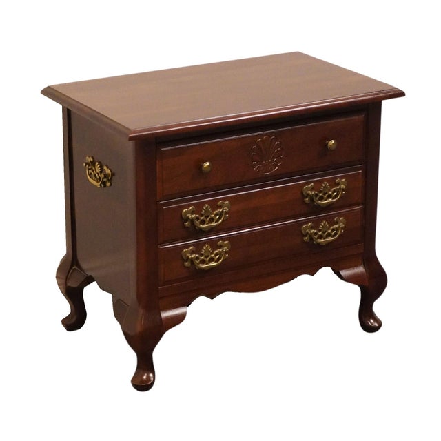 Bassett Furniture Solid Cherry Traditional Queen Anne 26" Two Drawer ...