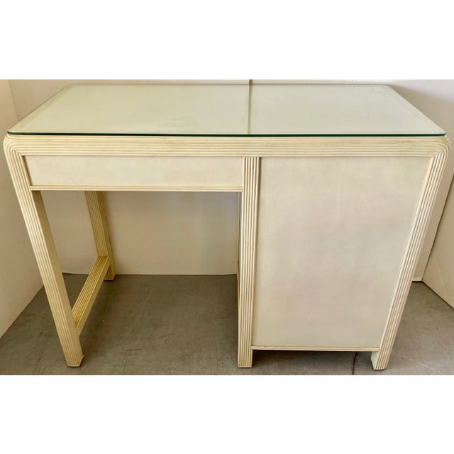 1980's Pencil Reed Writing Desk | Chairish