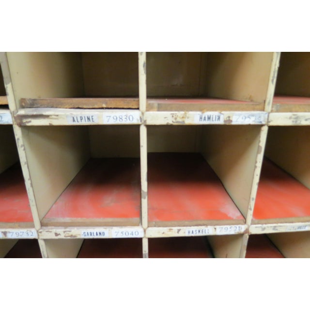 Vintage Mid Century Post Office Metal Postal Sorting Table, Sorting ...