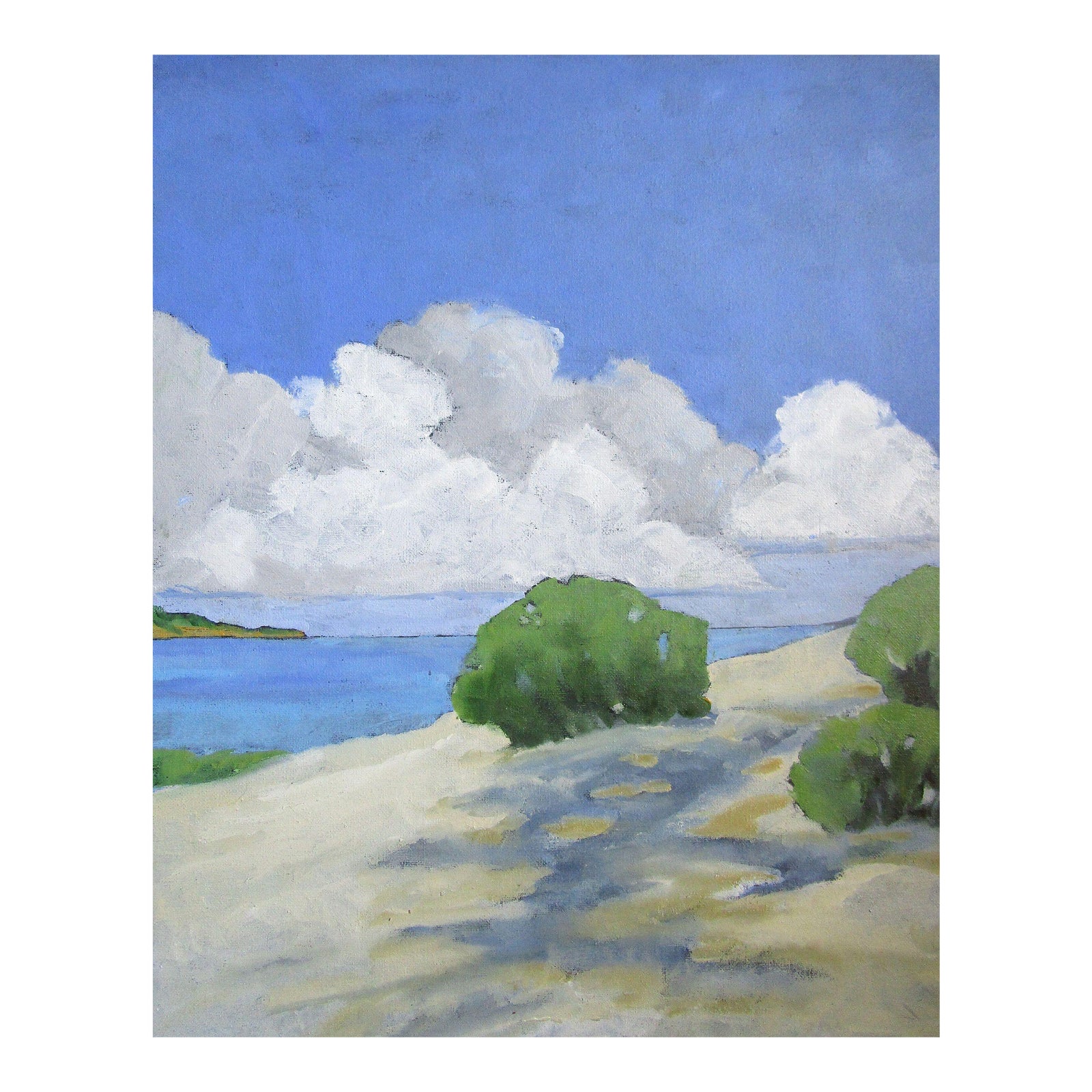 Pacific Beach Dunes 16x20 Lynne French Coastal California Landscape O/C ...