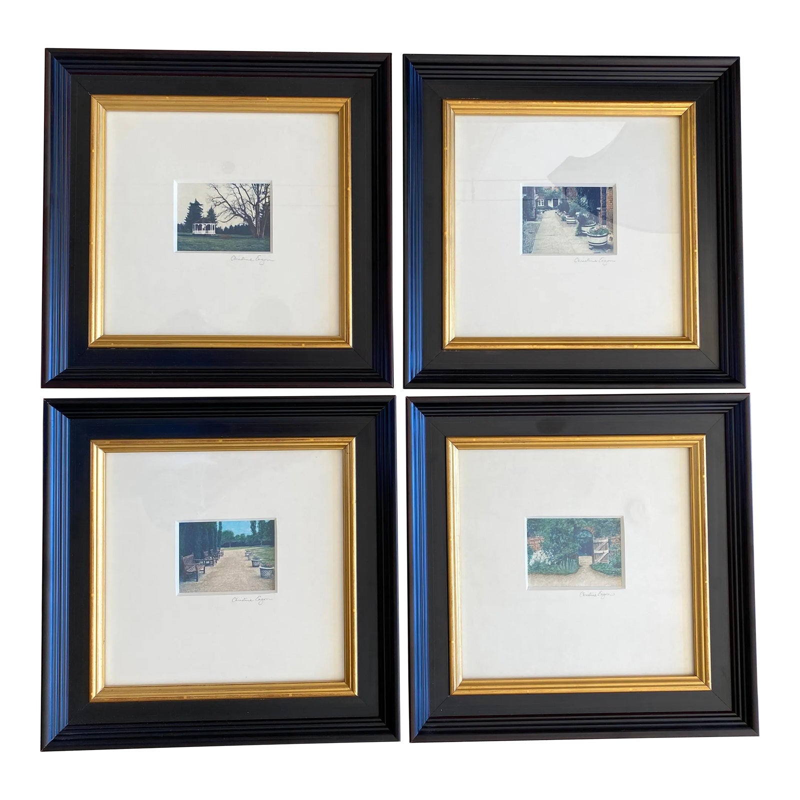 Early 21st Century Signed Polaroid Transfers, Set of 4, Landscape ...