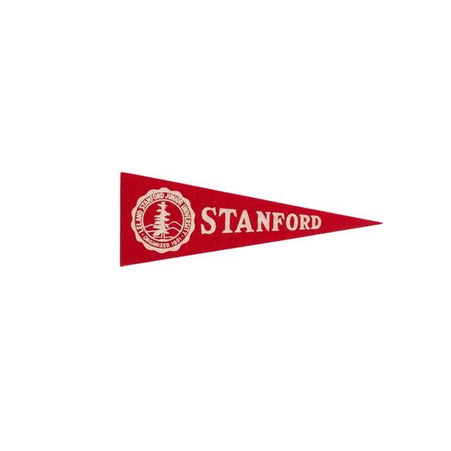 Vintage Stanford University Felt Flag | Chairish
