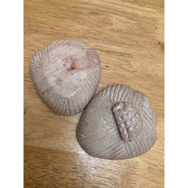 Vintage Carved Stone Acorn Decor Box | Chairish