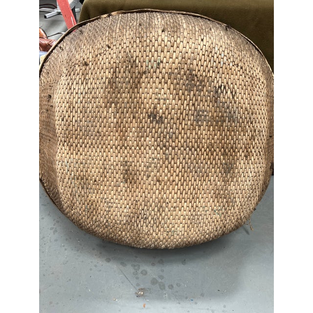 Extra Large Hand Crafted Bamboo Antique Winnowing ExtraLarge Basket ...