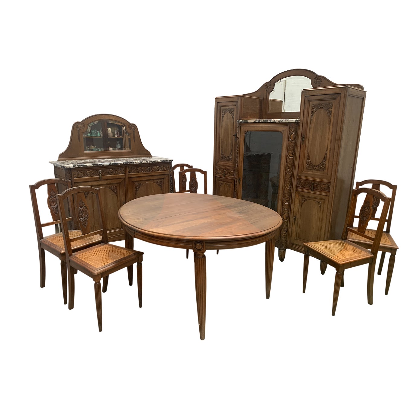 art deco dining table set
