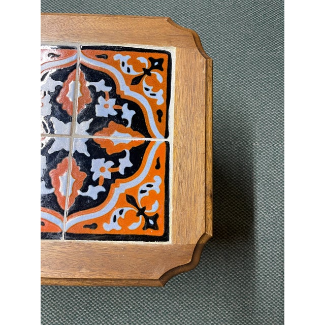 Mid 20th Century Vintage California Tile Top Table | Chairish