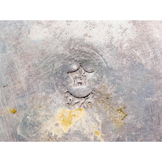 Mid 20th Century Persian Islamic Middle East Silver Repousse Round ...