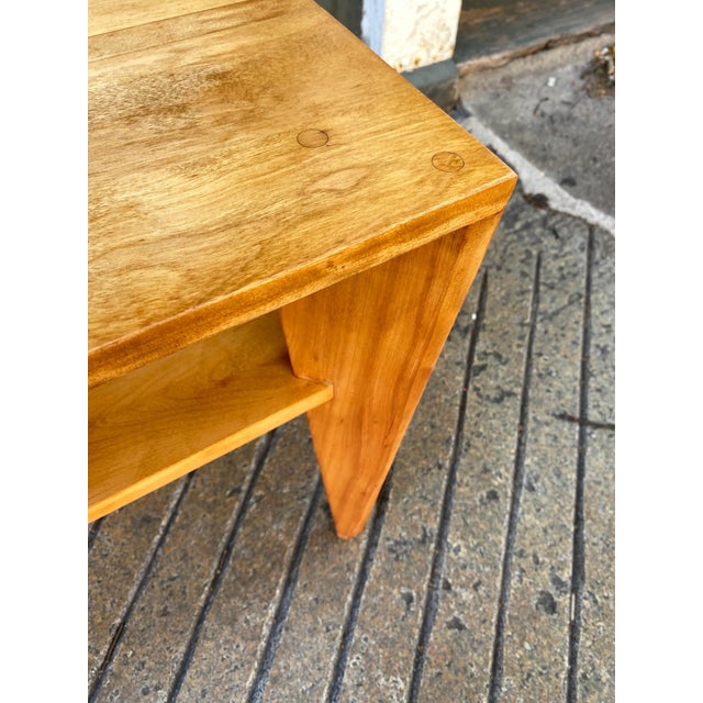 1940s Russel Wright for Conant Ball Solid Maple Side Table | Chairish
