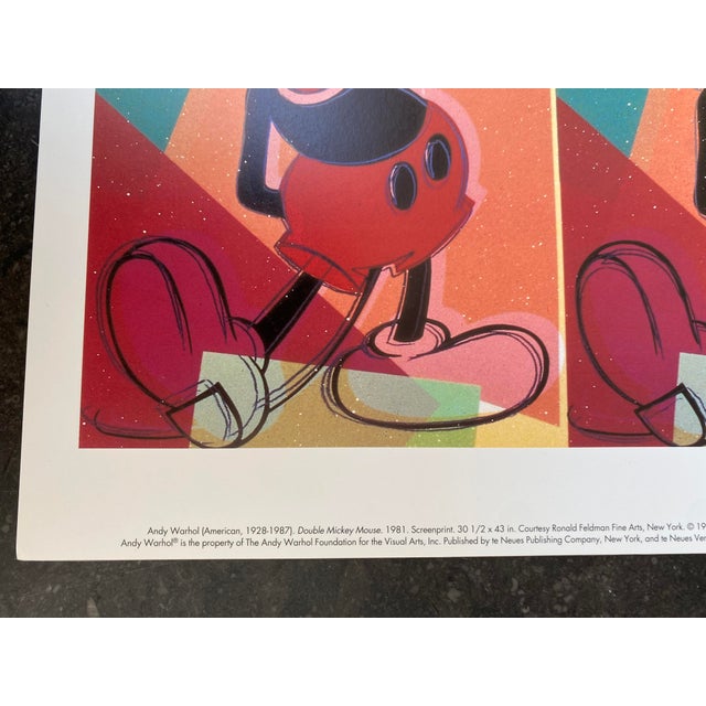 1994 "Double Mickey" Andy Warhol Foundation Pop Art Poster | Chairish