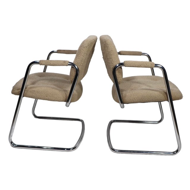 Pr. Vintage Steelcase Arm Chairs C 1970's | Chairish
