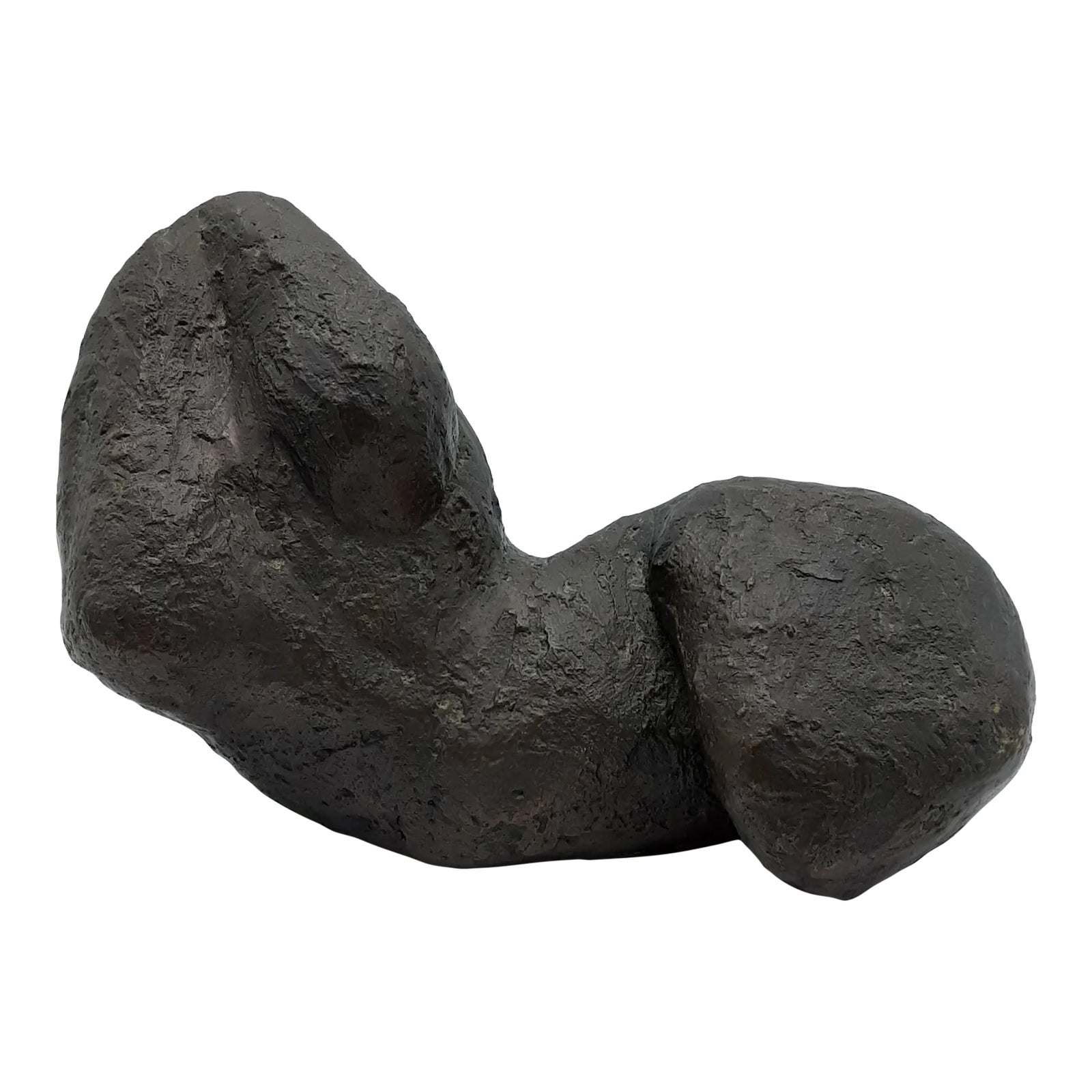 Vintage Bronze Abstract Sculpture of Female Torso | Chairish