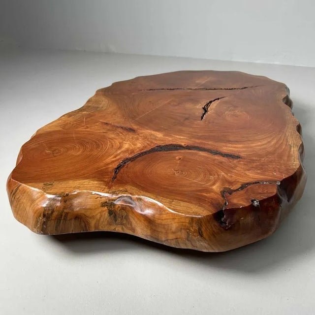 Yakusugi Wooden Display Low Table, Japan, 1930s | Chairish