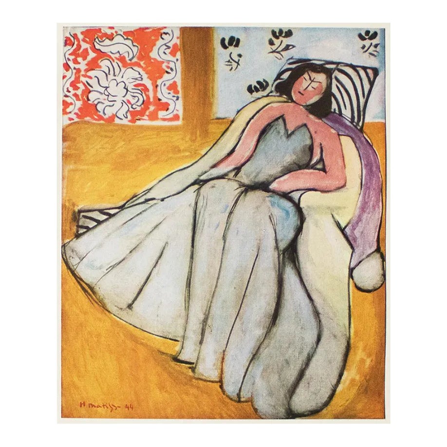 1940s After Henri Marisse "Young Woman in the Pelisse" First Edition ...