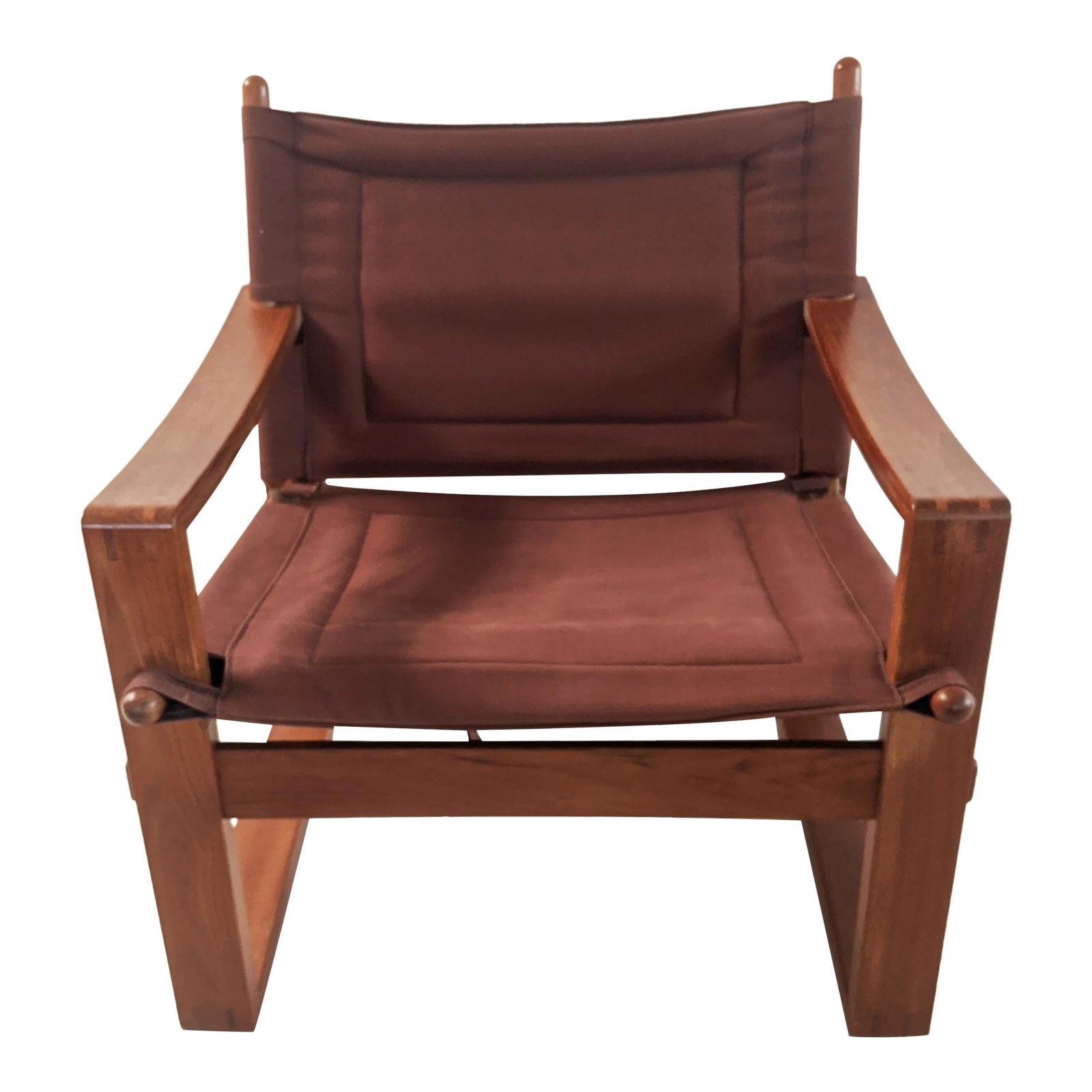 1960s Danish Modern Borge Jensen Safari Sling Armchair | Chairish