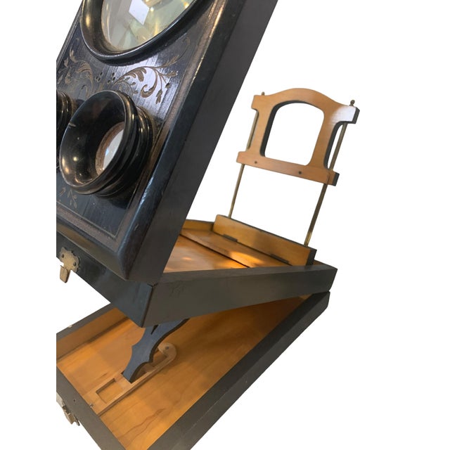 19th Century Folding Optic Stereo Viewer Stereoscope Graphoscope | Chairish