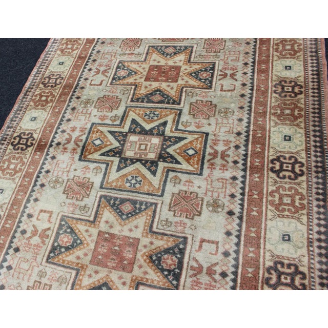 Vintage Turkish Medallion Rug With Tribal Medallion Design | Chairish