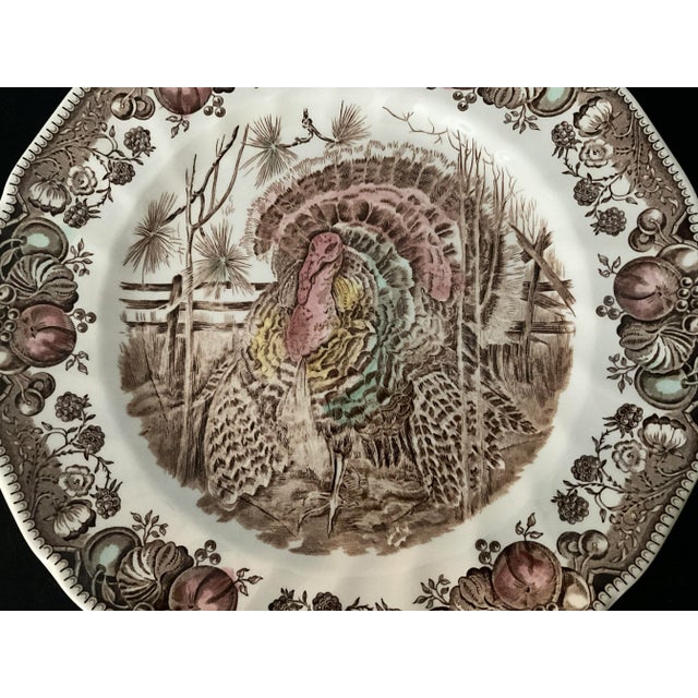 1950s Johnson Brothers Turkey Plate | Chairish