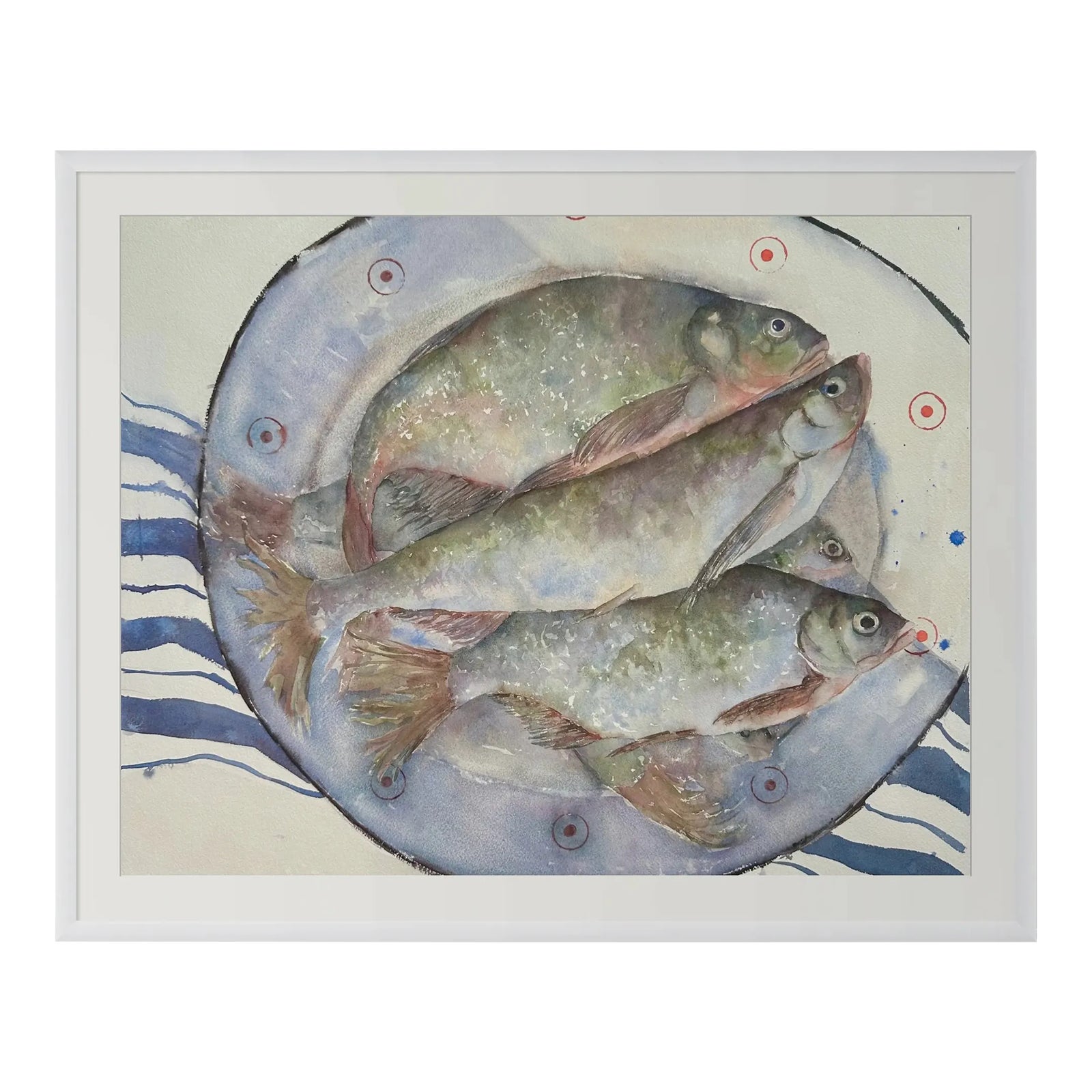 "Catch of the Day" Original Impressionist Fish Watercolor on Paper ...