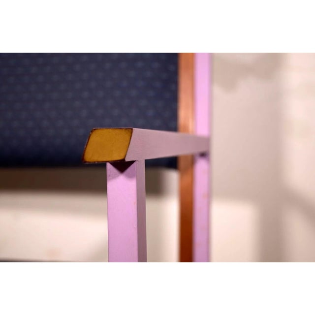 Ralph Rye Variations Armchair Signed Postmodern Hand Painted Wood 22k ...