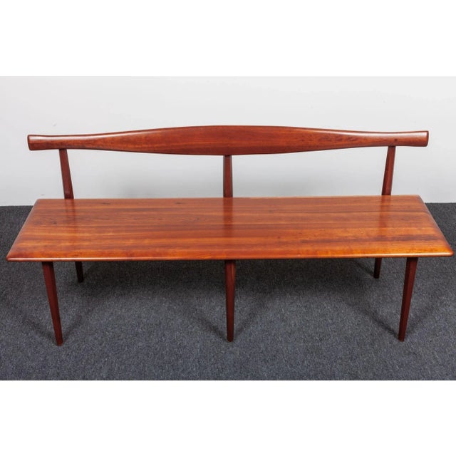 Vintage Cherrywood Cow Horn Bench by Kipp Stewart and Stewart ...