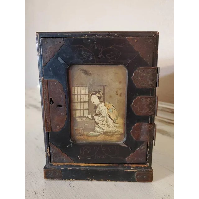 Early 20th Century Chinese Hand Painted Box With Drawers | Chairish