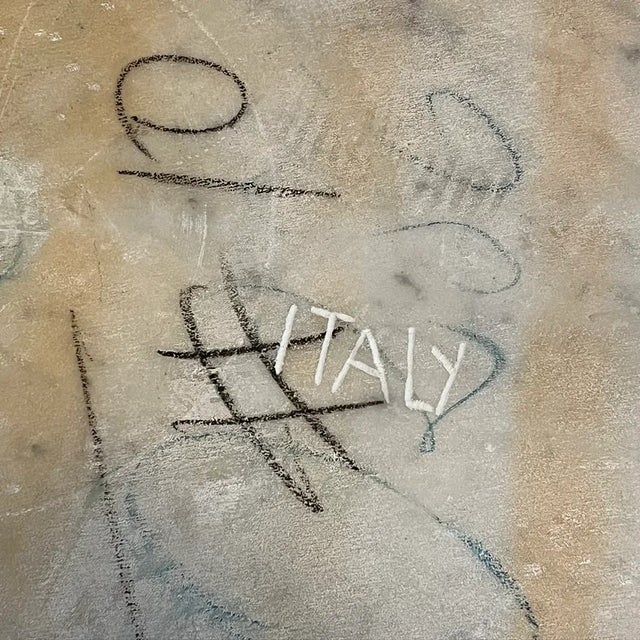 1950s Norman Cherner Wrought Iron Marble Top Round Side Table Konwiser ...