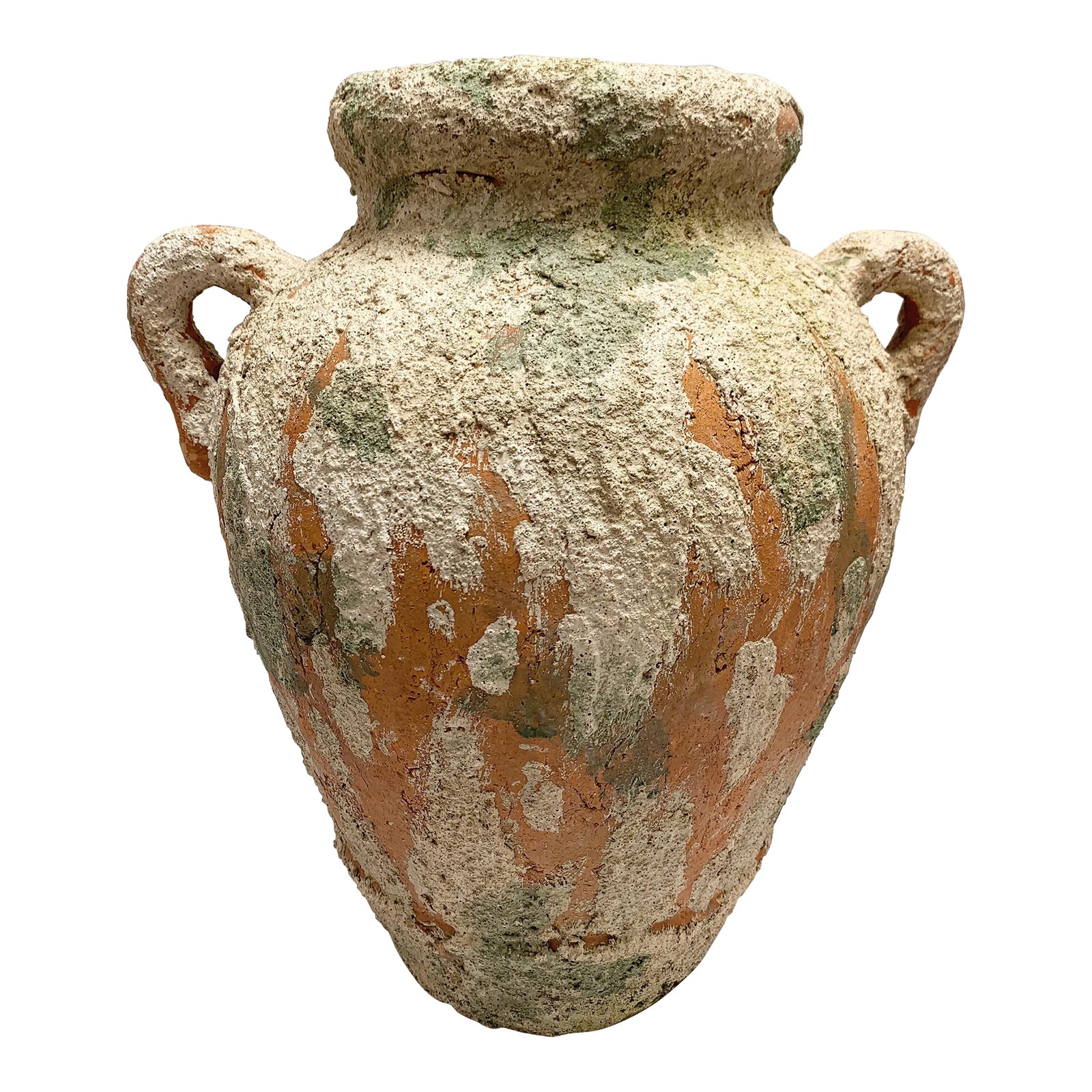 Large Earthy Rustic Tuscan Pottery Vase or Vessel | Chairish