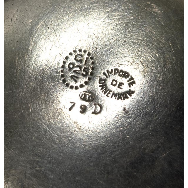 Mid 20th Century Danish Sterling Silver Pill Box by Georg Jensen | Chairish